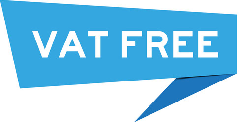 Speech banner and blue shade with word vat refund Vector Image