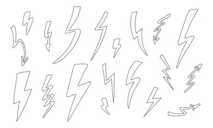 Lightning Outline Vector Images (over 21,000)