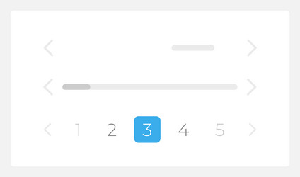 Inactive toggle button ui element template Vector Image