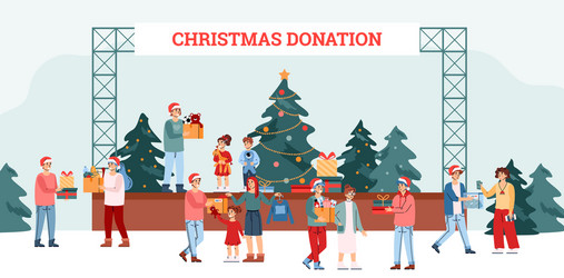 Christmas Donation Vector Images (over 1,000)