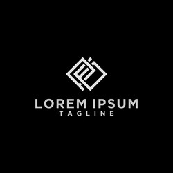 Gp or pg monogram logo design Royalty Free Vector Image