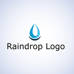 Raindrop logo ideas design Royalty Free Vector Image