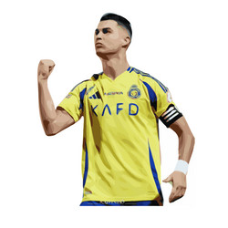 Cristiano ronaldo flat line art silhouette Vector Image