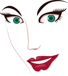 Women Face Sunglasses Royalty Free Vector Image
