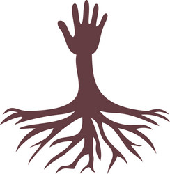 Hand sign number four gesture Royalty Free Vector Image