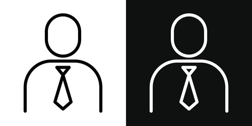 Manager icon set expert account advisor symbol Vector Image