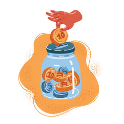 Jar Tip Money Vector Images (over 360)