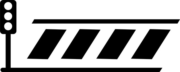 Black crosswalk for safety walking across Vector Image