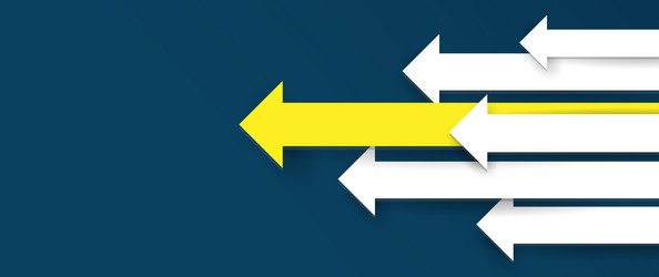 Business arrow chart concept for success vision Vector Image