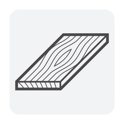 Saw cut tree trunk with rings concept icon Vector Image