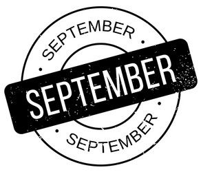 September rubber stamp Royalty Free Vector Image