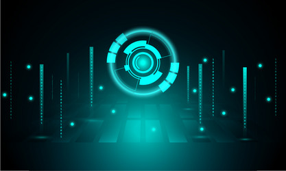 Technology background of cyber security concept Vector Image