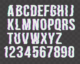 Logo Letter Glitch Distortion Vector Images (over 430)
