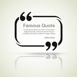 Quote frame border colorful Royalty Free Vector Image