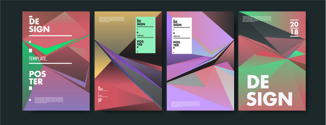 Cover and poster design template for magazine Vector Image