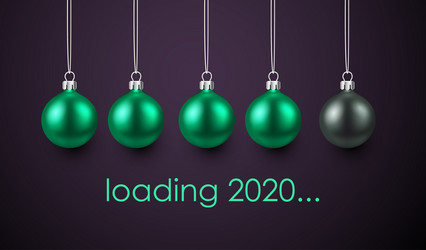 Christmas loading poster with progress bar made Vector Image
