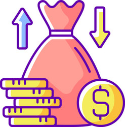 Opposite words for over and under Royalty Free Vector Image