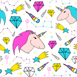 Comic bright seamless pattern Royalty Free Vector Image
