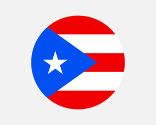 Puerto rico star flag Royalty Free Vector Image