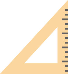 Ruler maths measurement scale tool Royalty Free Vector Image