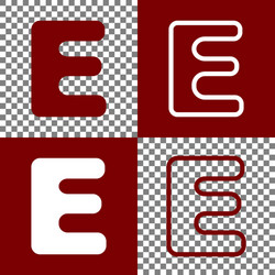Letter e sign design template element Royalty Free Vector