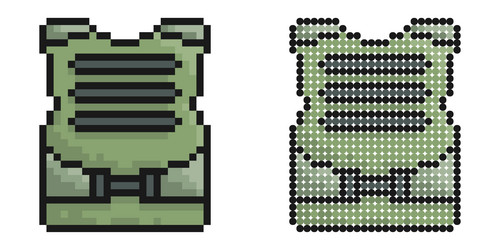 Linear icon soldier body armor equipment for Vector Image