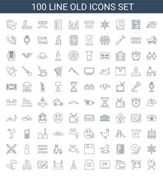 Old icons Royalty Free Vector Image - VectorStock