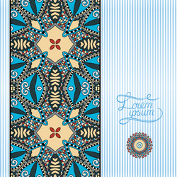 Invitation card with floral ornament Royalty Free Vector