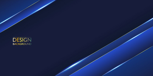 Abstract luxury gold blue template design Vector Image