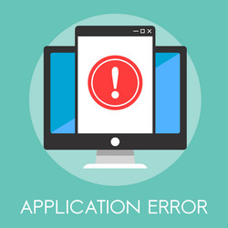 Error page with monitor laptop symbol Royalty Free Vector