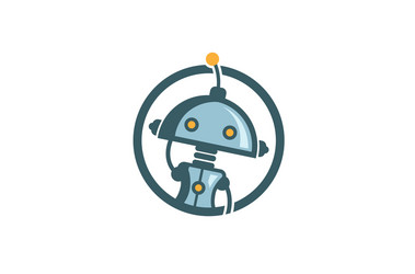 Robot kitten mascots with sayings on display flat Vector Image