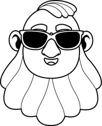 Irish man face Royalty Free Vector Image - VectorStock