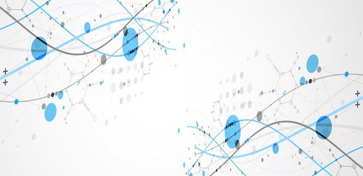 Science template background with lines Royalty Free Vector