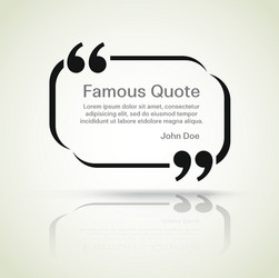 Quote frame border colorful Royalty Free Vector Image
