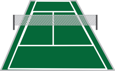 A boy playing tennis at the court Royalty Free Vector Image