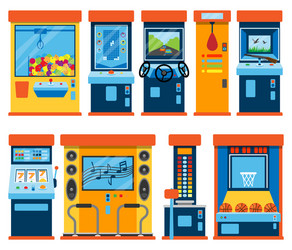 Game vendor design with buckets and balls Vector Image