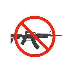 No guns allowed sign Royalty Free Vector Image
