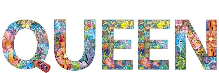 Queen Text Vector Images (over 2,900)