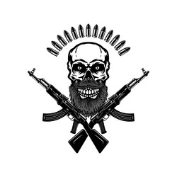 Skeleton Shooting Guns Vector Images (over 120)