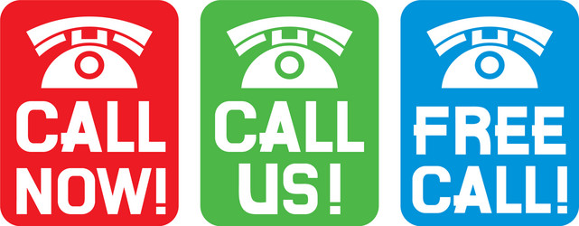 Call now sign Royalty Free Vector Image - VectorStock