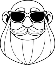 Irish man face Royalty Free Vector Image - VectorStock