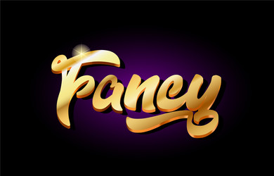 Dubai 3d gold golden text metal logo icon design Vector Image
