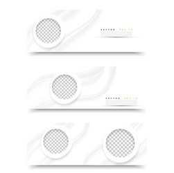 Flyer template header design Royalty Free Vector Image