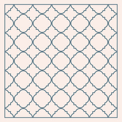Gray geometric quatrefoil trellis pattern Vector Image
