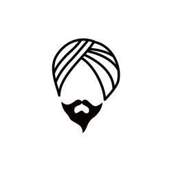 Turban logo design Royalty Free Vector Image - VectorStock