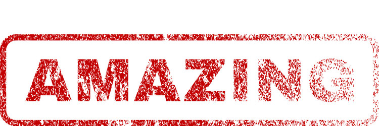 Amazing rubber stamp Royalty Free Vector Image