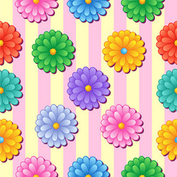 Flowery seamless background 3 Royalty Free Vector Image