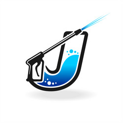 Power Wash Logo - Letter D Concept Royalty Free Vector Image