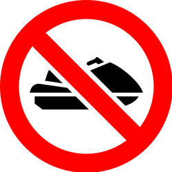 No anchoring sign Royalty Free Vector Image - VectorStock