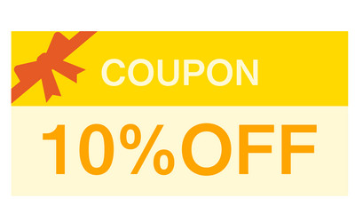 A simple 10 discount coupon for shopping Vector Image